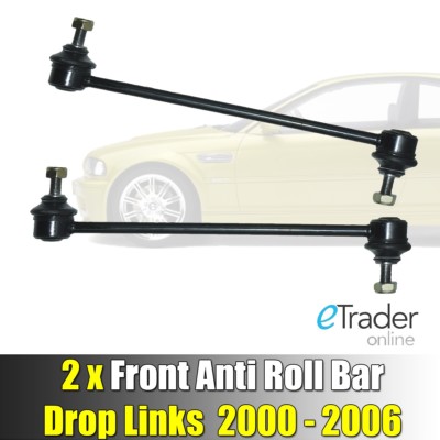 BMW 3 SERIES E46 FRONT DROP LINKS STABILISER ANTI ROLL BAR LINK x2 2000 ...