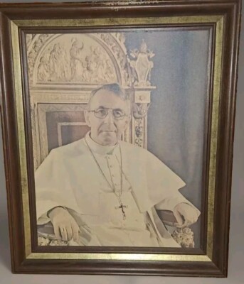 Catholic Smiling Pope John Paul I Large Vintage Portrait -Pope For Only ...
