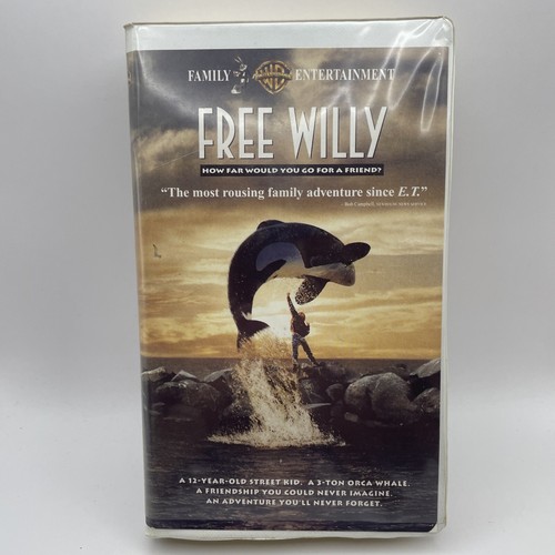 FREE WILLY VHS 1993 Clamshell Pre-Owned Warner Brothers Family ...