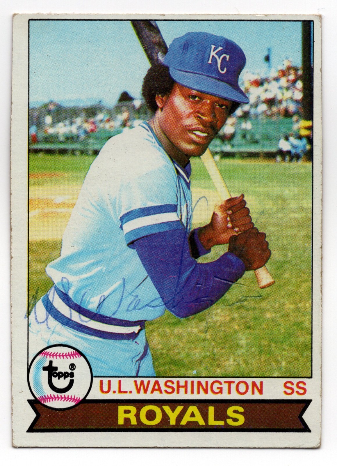 U.L. Washington Autograph (Ball Point) On a 1979 Topps - Royals (Read ...