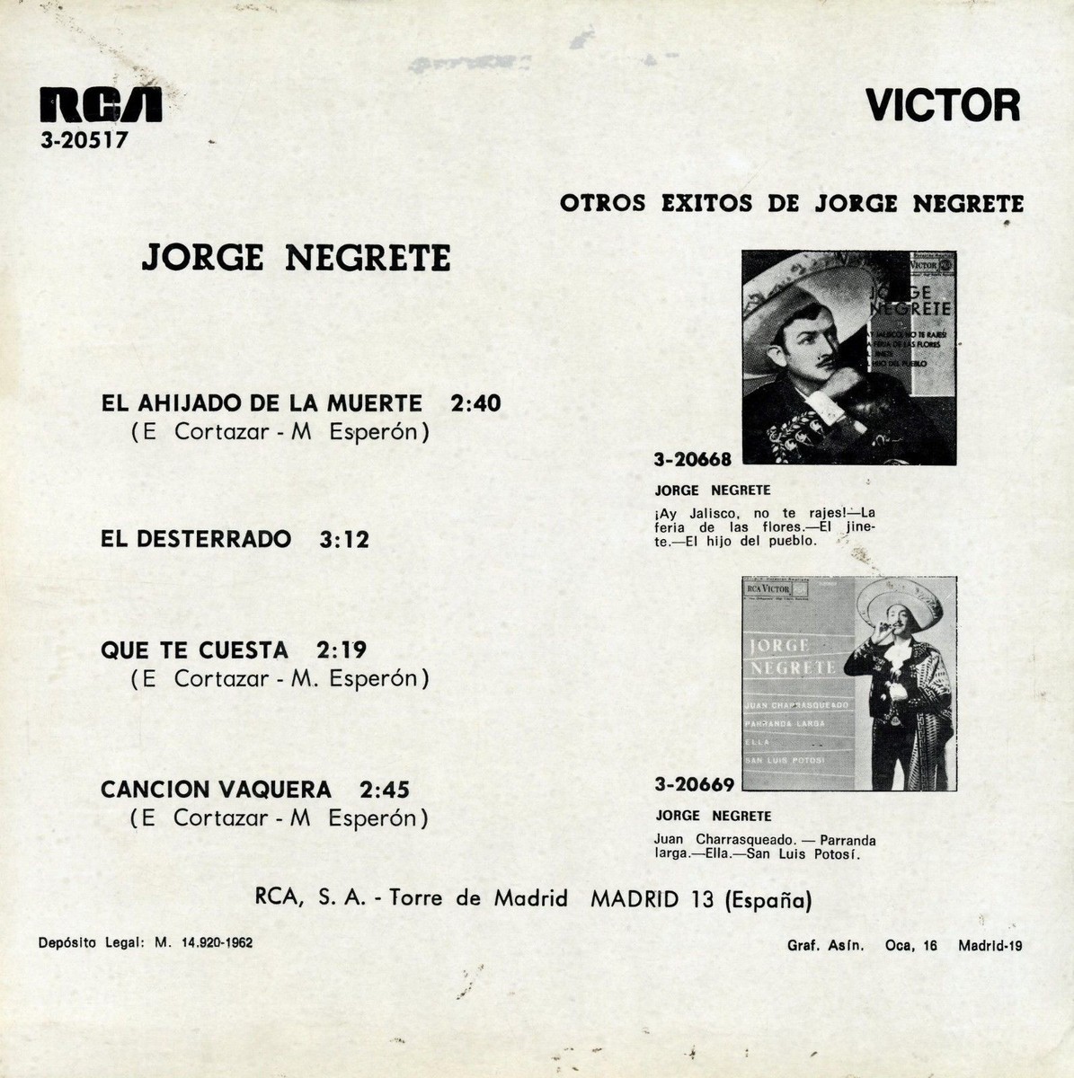 Jorge Negrete Muerte