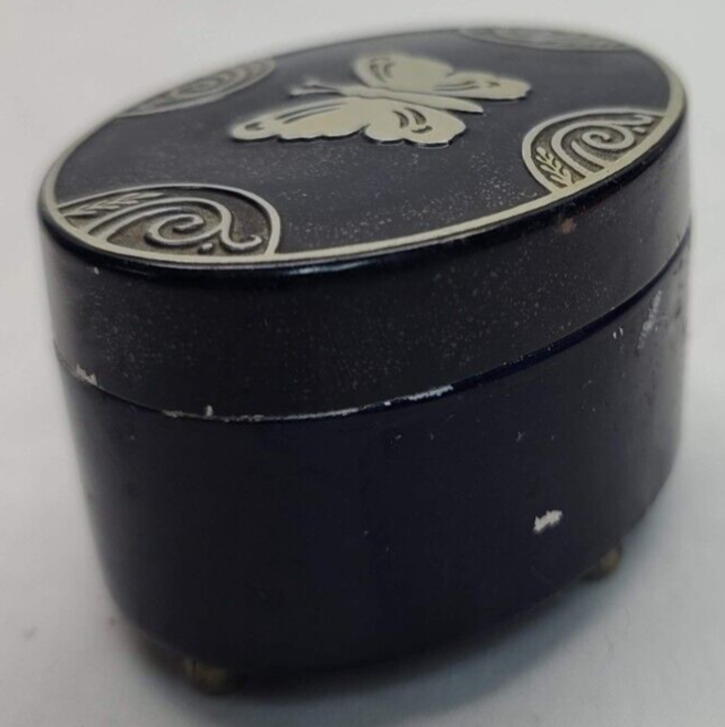 Vintage No 21 Powder Lucretia Vanderbilt Rachel Boudoir Tin Box Silver ...