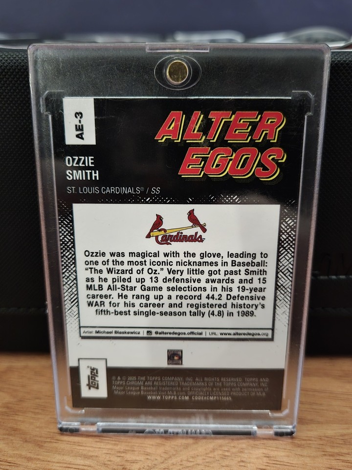 2025 Topps Chrome Update Baseball Ozzie Smith Alter Ego AE-3 Case Hit ...