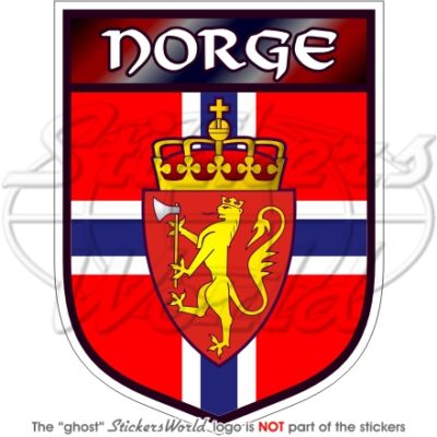 NORWAY Norwegian Shield NORGE 100mm (4") Vinyl Bumper Sticker Decal | eBay