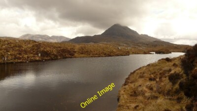 Photo 6x4 Nameless lochan by Scourie Alltan Riabhach/NC2242 Changeable ...