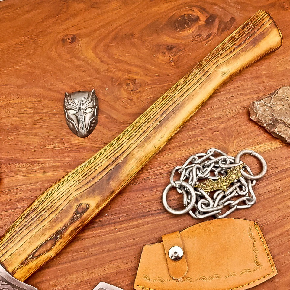 HAND FORGED Carbon Steel Hatchet VIKING Axe Battle Ready Throwing Axe ...