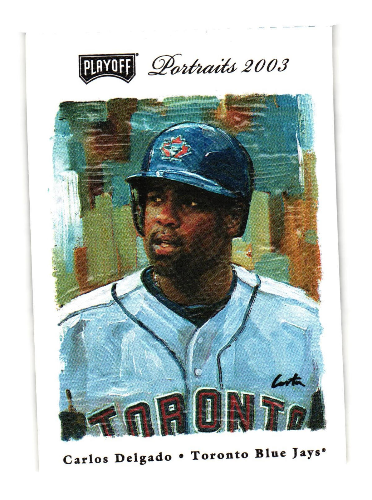 2003 Playoff Portraits #70 Carlos Delgado Toronto Blue Jays | eBay
