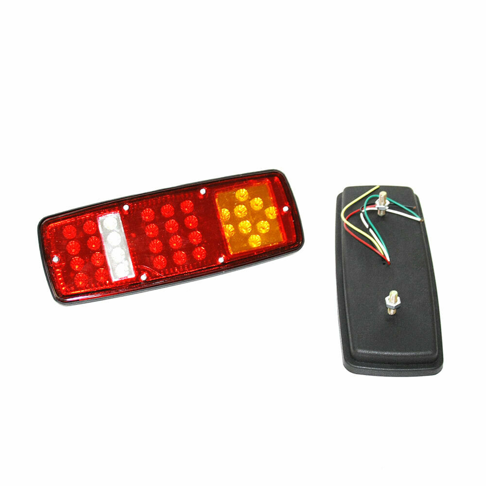 Pair 24V LED Rear Tail Lights Stop Indicator Lamp For Mercedes Actros ...