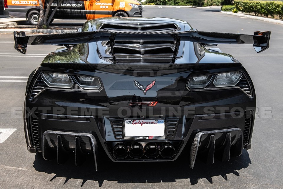 For Corvette C7 ZR1 | Factory Extended Carbon Fiber Rear Upper Wing ...