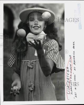Press Photo Lisa Ortega, Alamo Heights High School Clown Club, "Art in ...