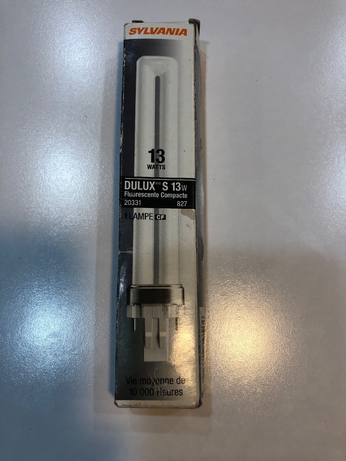 Sylvania 20331 DULUX S 13w Compact Fluorescent Bulb CF13DS/827 #55G40RM ...