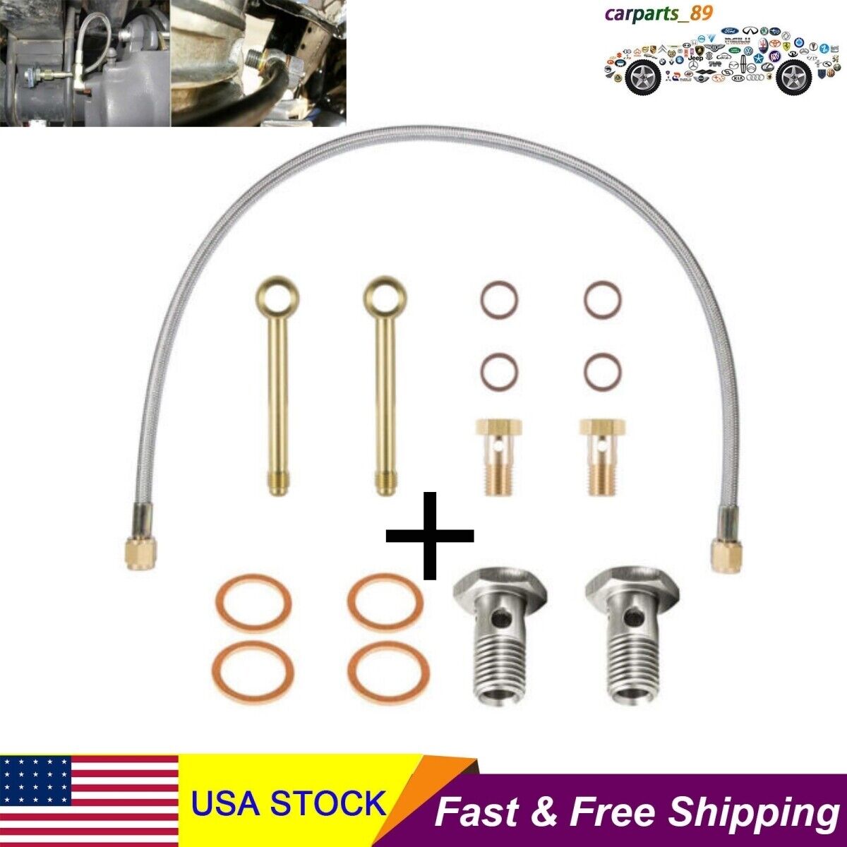 Fuel Line Crossover Kit & Fuel Banjo Bolt Upgrade Kit For 6.0L Ford ...