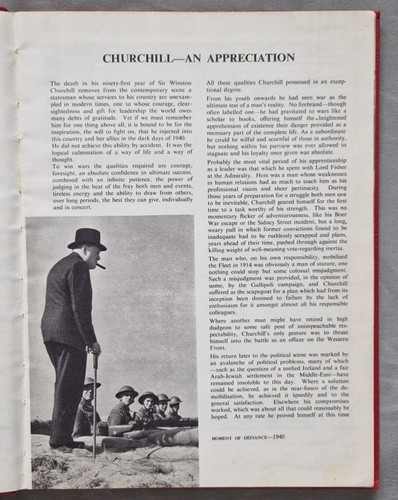 RARE WINSTON CHURCHILL 1965 MAN OF THE CENTURY BOOK PURNELL RED HARD ...