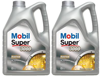 Mobil Super 3000 X1 5W-40 10L Motor Oil Porsche A40 Approval 10 Liters ...