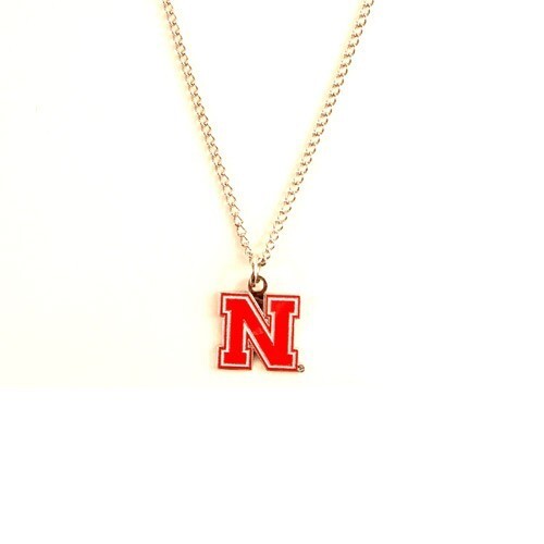 Nebraska Huskers Necklace 18" Silver Metal Chain Pendant NCAA Official ...