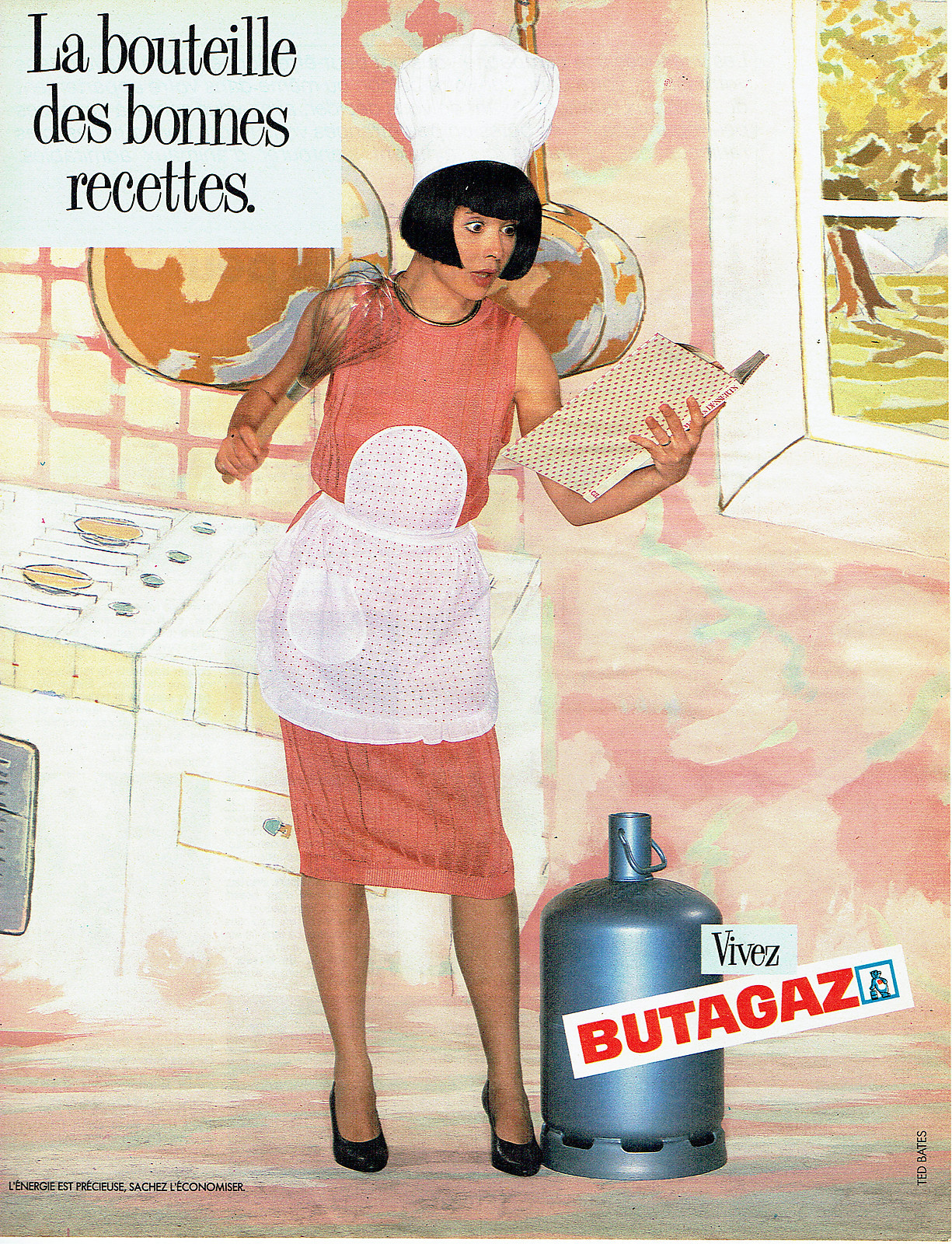 Publicité Advertising 068 1985 bouteille gaz Butagaz | eBay