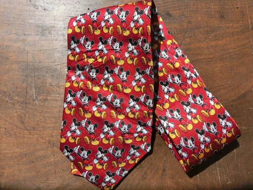 Tie Disney Mickey Mouse Red Japan 5z | eBay