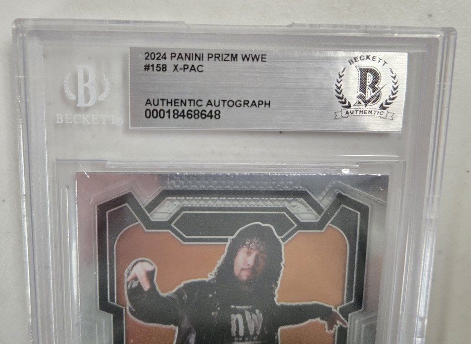 X-Pac Signed 2024 WWE Wrestling Panini Prizm Card #158 Beckett ...