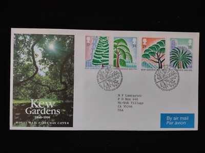 GB Royal Mail FDC - 1990 Kew Gardens (Postmark: Type 2) | eBay