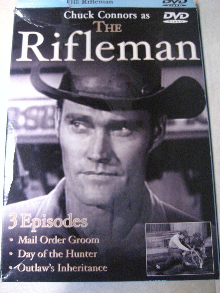 Rifleman TV Show DVD Chuck Connors 3 Episodes - Mail Order Groom/Day of ...