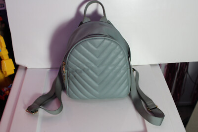 Women's Light gray Small Backpack/Shoulder/Hand/Cutch Purse Faux ...