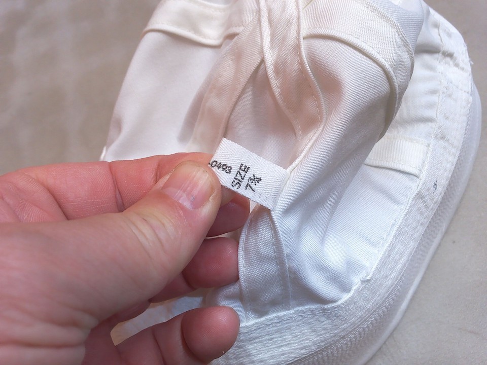 Vintage 80's Era US Navy Enlisted White Dixie Cup Cap Hat USN Sailor ...