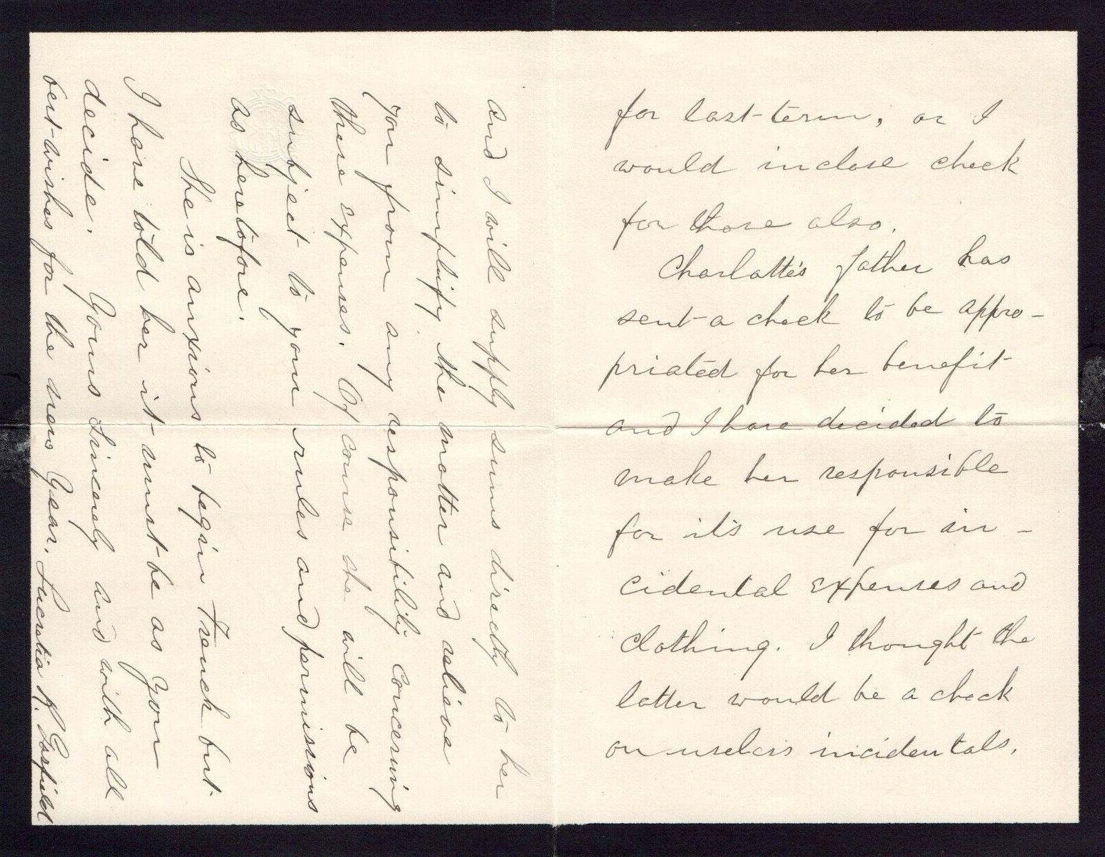 Lucretia Garfield Autographed Signed 1St Lady (Pres. James Garfield's ...