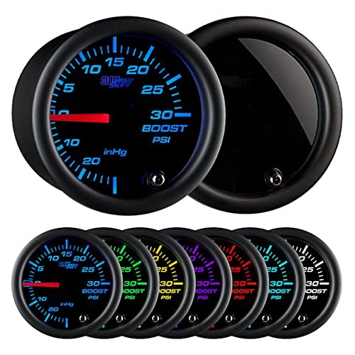 Tinted 7 Color 30 PSI Turbo Boost/Vacuum Gauge Kit - Includes ...