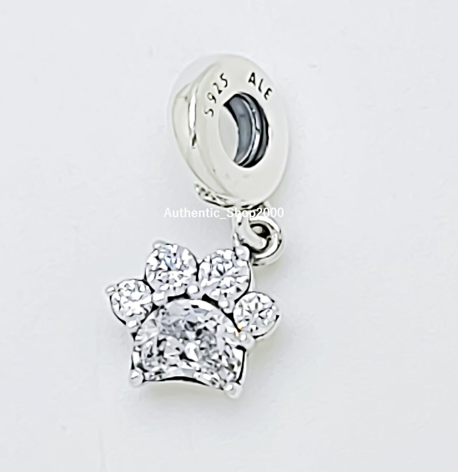 NEW 100% Authentic PANDORA 925 Ale Sparkling Pet Paw Print Charm ...
