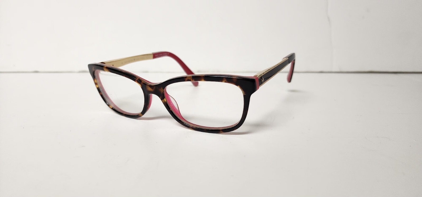 Kate Spade Brown Amber Tortoise Shell Pink Gold Wayfarer Glasses 53 15 ...