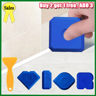 6X Silicone Sealant Caulking Tool Grout Smoother Profiling Finishing ...