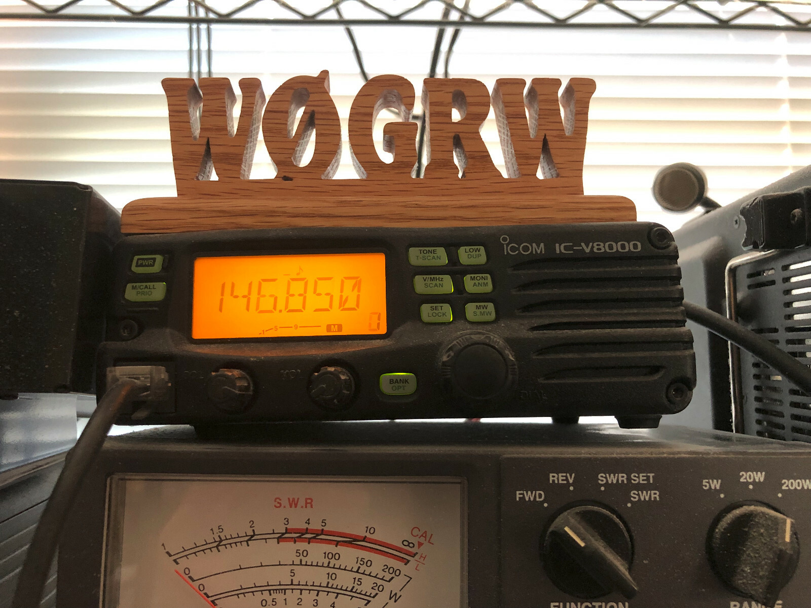 Handcrafted Oak Personalized small Amateur Ham Radio Call sign FREE ...