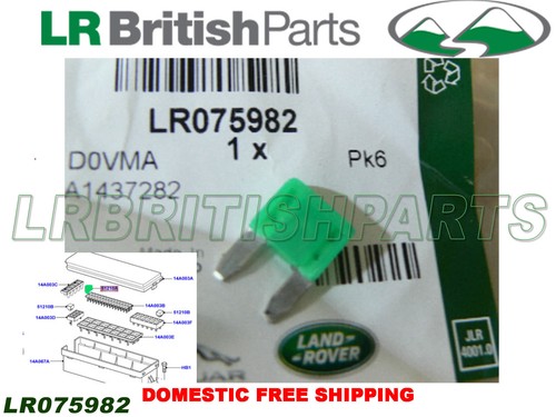 LAND ROVER 30 AMP GREEN MINI FUSE LR2 LR3 LR4 RANGE R EVOQUE NEW OEM ...