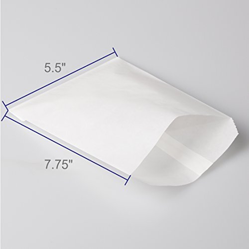 Glassine Waxed Paper Bags 5.5x7.75 Inches Pack Of 100 Flat Glassine ...
