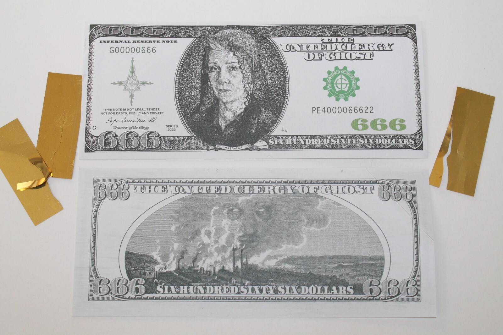 Ghost Band VIP Merch Bundle IMPERATOUR 2022 Tobias Forge Papa IV Flag ...