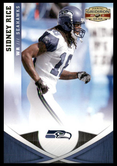 2011 Panini Gridiron Gear #144 Sidney Rice Seattle Seahawks Football ...