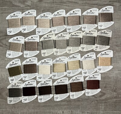 Lot 27 Splendor Strandable 12-Ply Silk, Variety Colors | eBay