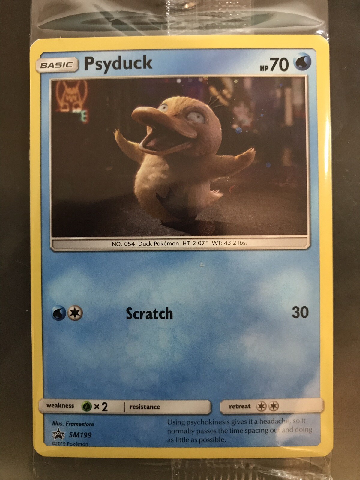 Psyduck SM199 Foil Holo Detective Pikachu Promo Card Target Exclusive ...