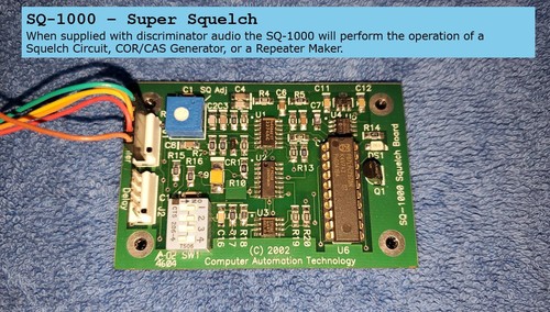 SQ-1000 Receiver Squelch Gate Boad by Computer Automation Technology ...