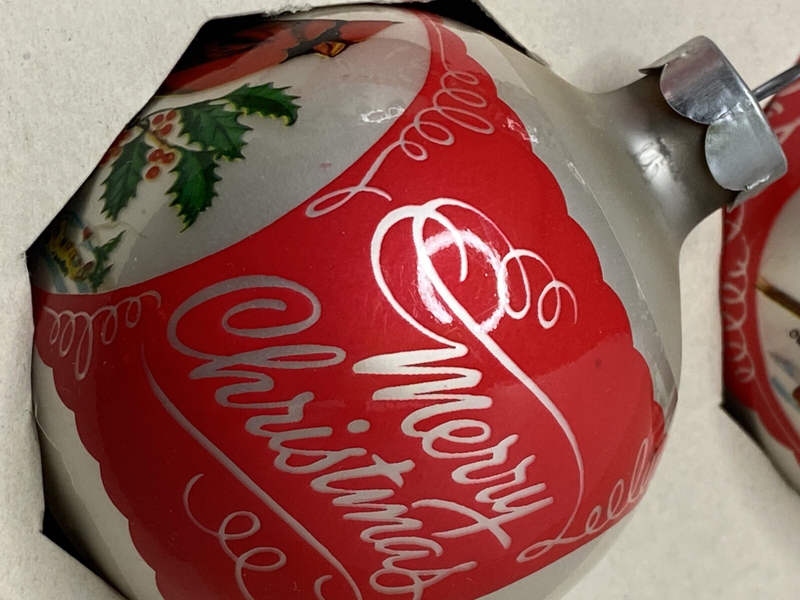 Noelle Vintage Ray Owens Glass Ornaments Cardinal Victorian Skating ...