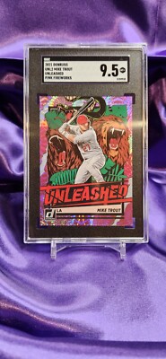 MIKE TROUT 2021 DONRUSS UNLEASHED PINK FIREWORKS #UNL2 Mint | eBay