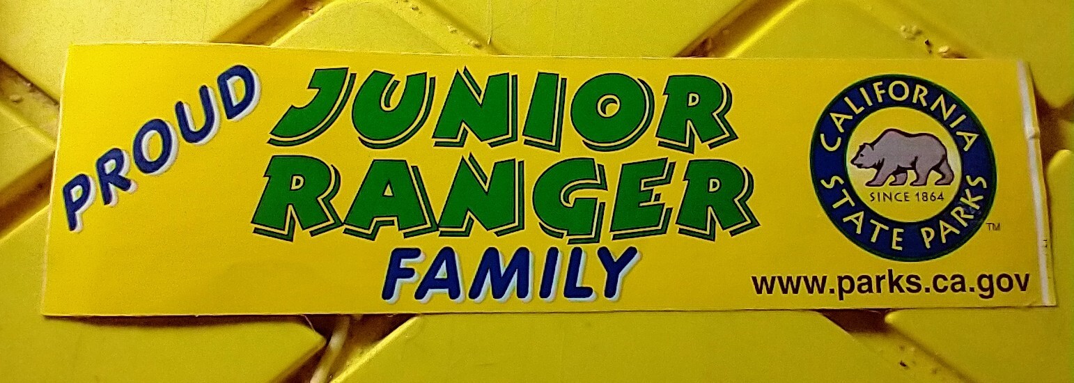 JUNIOR RANGER FAMILY BUMPER STICKER CA STATE PARK | eBay