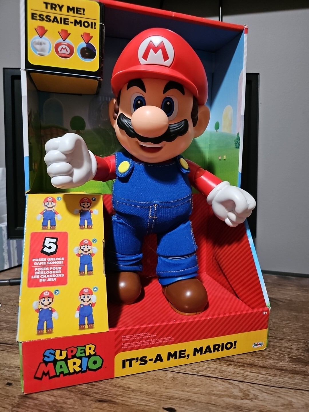 Super Mario It's-A Me, Mario! Talking 12 Inch Figure | 30+ Phrases and ...