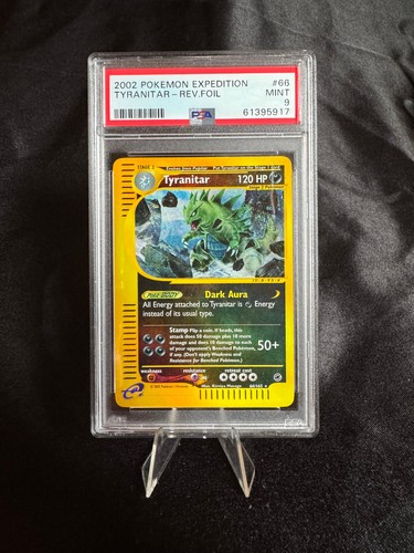 PSA 9 - 2002 Pokémon #66 Tyranitar Expedition, English Reverse Holo | eBay
