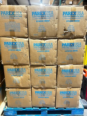 12 cases Parex Stucco Green Mesh - 4.5 oz(38 in x 150 ft) four rolls ...