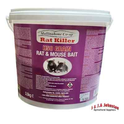 H50 Rat & Mouse Poison Bait 2.5Kg Bucket Free Delivery | eBay UK