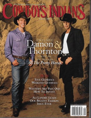 MATT DAMON & BILLY BOB THORNTON - COWBOYS & INDIANS Mag Jan 2001 | eBay