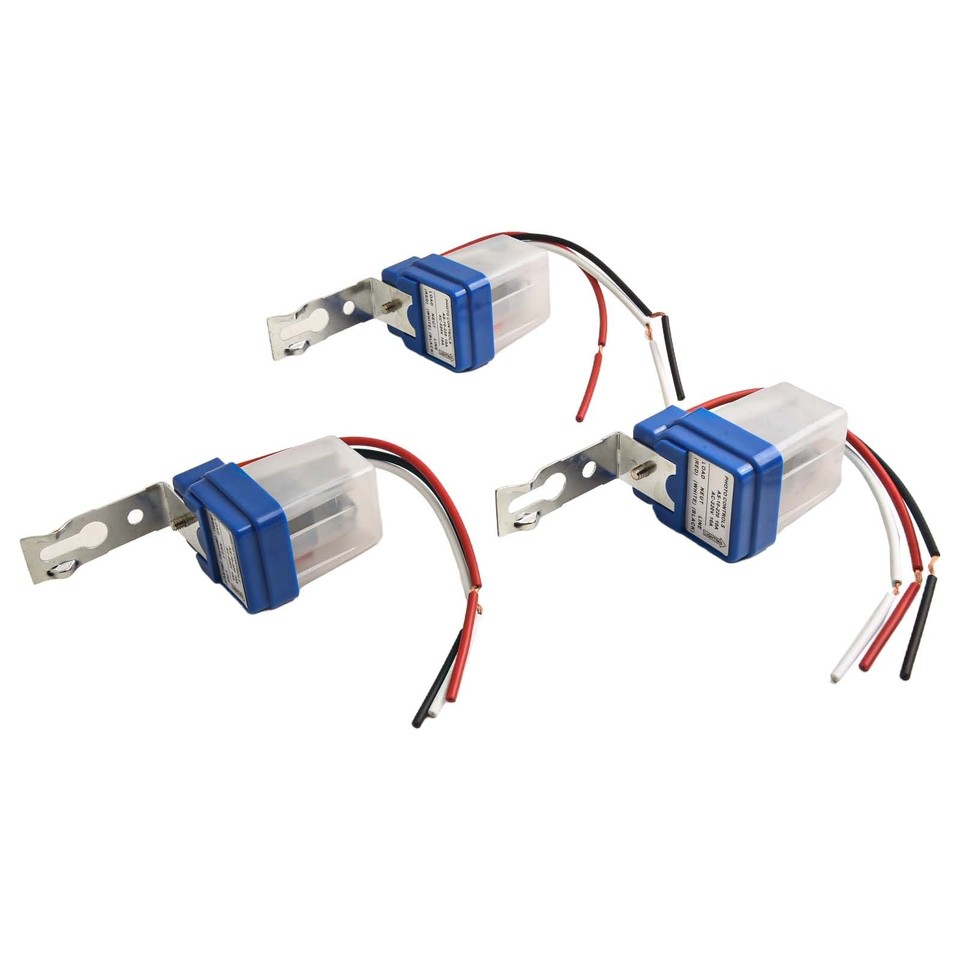 Automatic On Off Light Control Sensor Switch 3Pcs for Outdoor ...