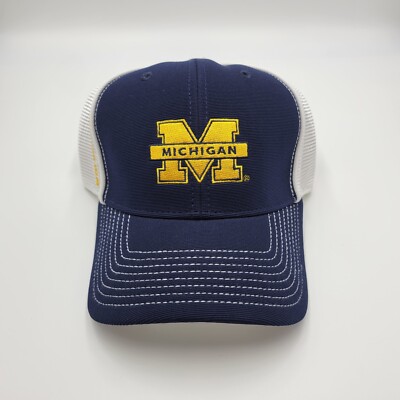 Michigan Wolverines hat adjustable cap with mesh back | eBay