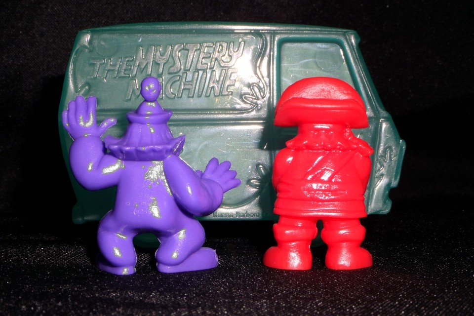Scooby Doo Tiny Mights Mini Figure Purple Ghost Clown & Red Beard | eBay